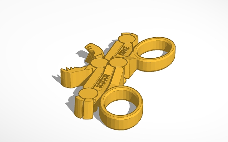 3D design scissor snake mini - Tinkercad