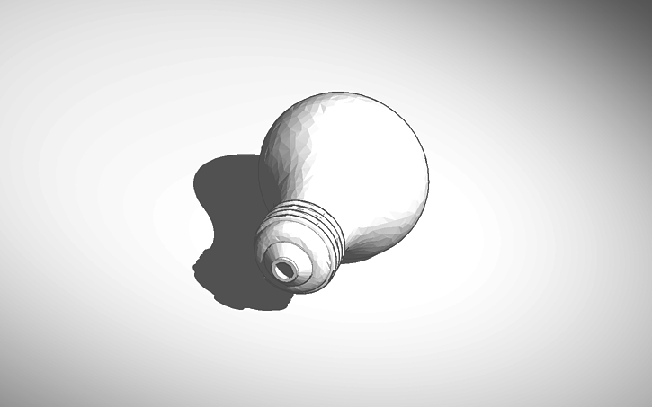 3D design light bulb - Tinkercad