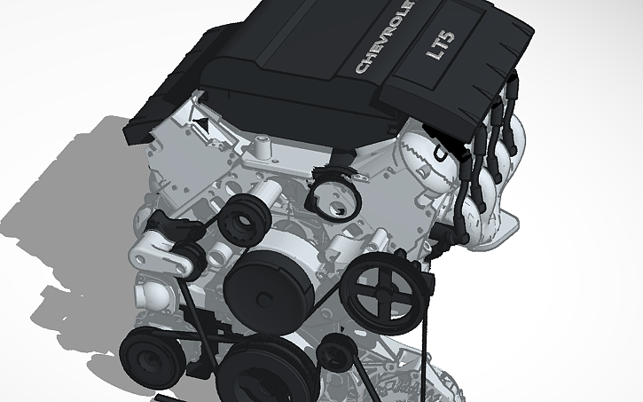 3D design f-350 engine from the rc car - Tinkercad