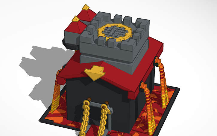 3D design Coc Town Hall 10 | Tinkercad