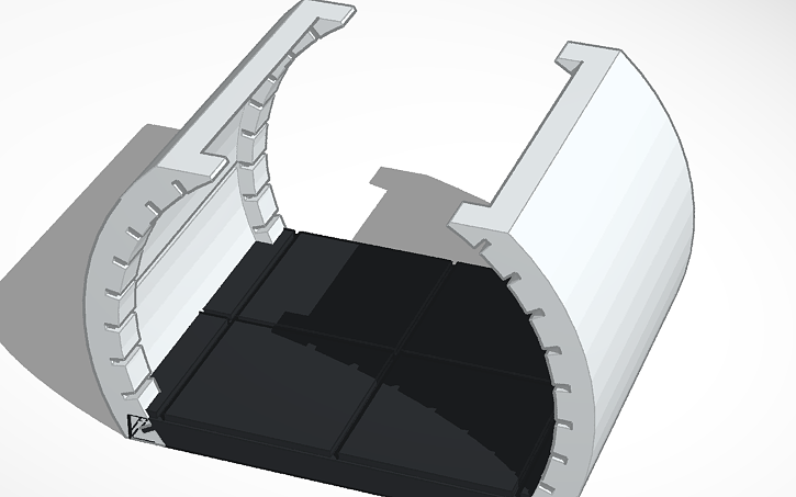 3D design CEC YT series cockpit corridor - 2x2 | Tinkercad