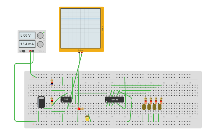 Circuit design examen | Tinkercad