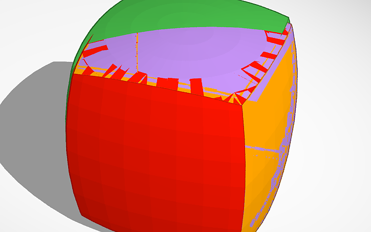 3D design Color changing round box - Tinkercad