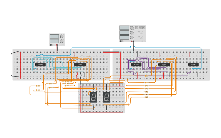 Circuit Design 1 Min Stopwatch Tinkercad