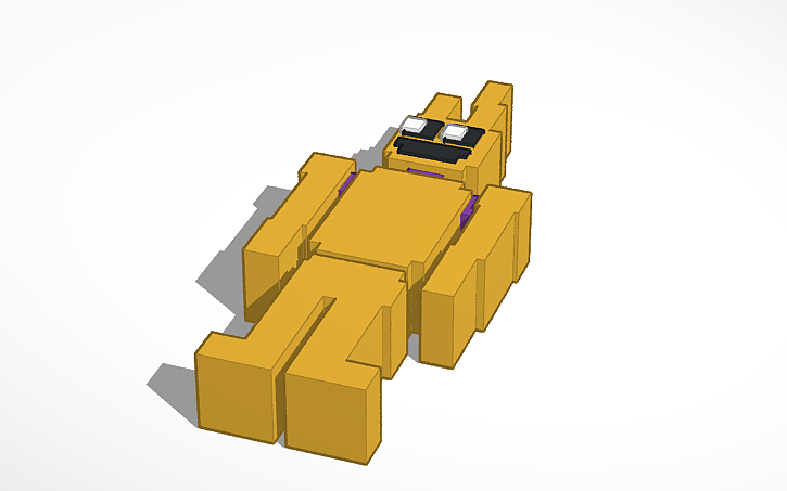3D design 8-Bit Springtrap (Fnaf 3 Minigame) - Tinkercad