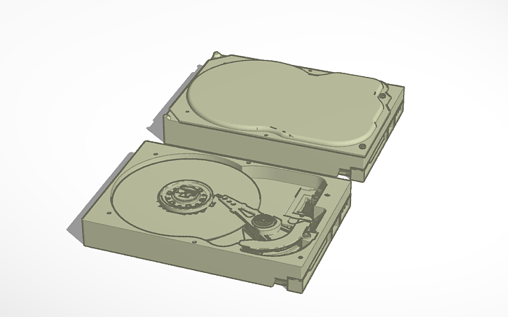 3D design HDD - Tinkercad