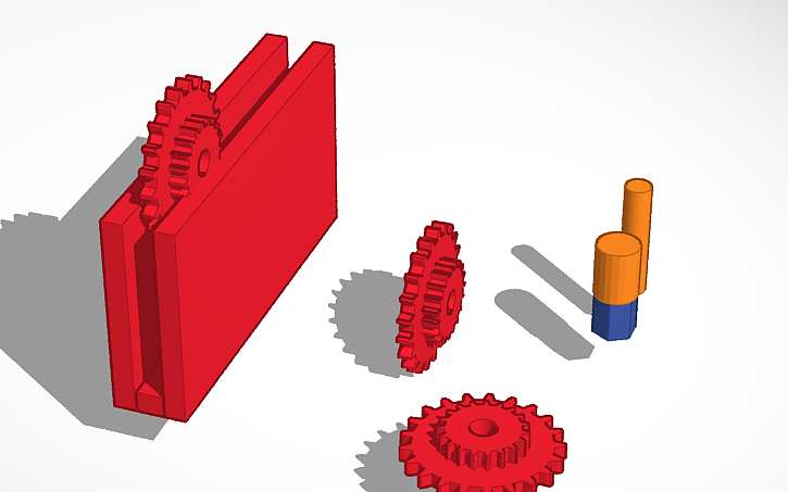 3D design Gear box v2 - Tinkercad