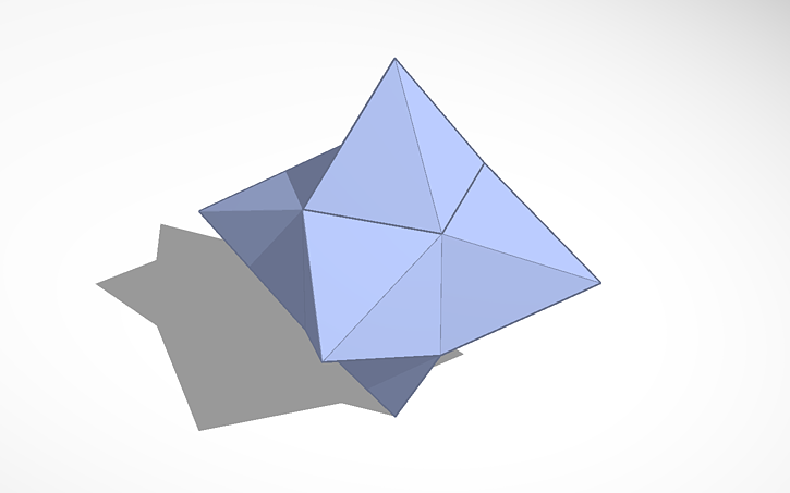 3D design cube with pyramid sides | Tinkercad