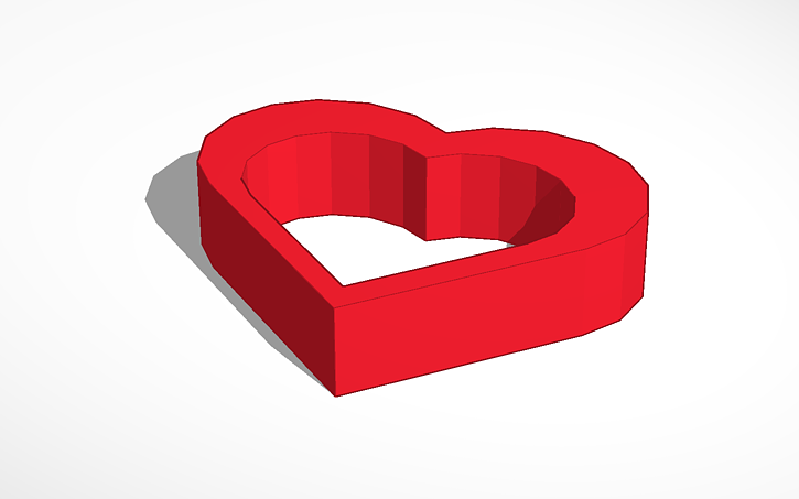 3D design hart - Tinkercad