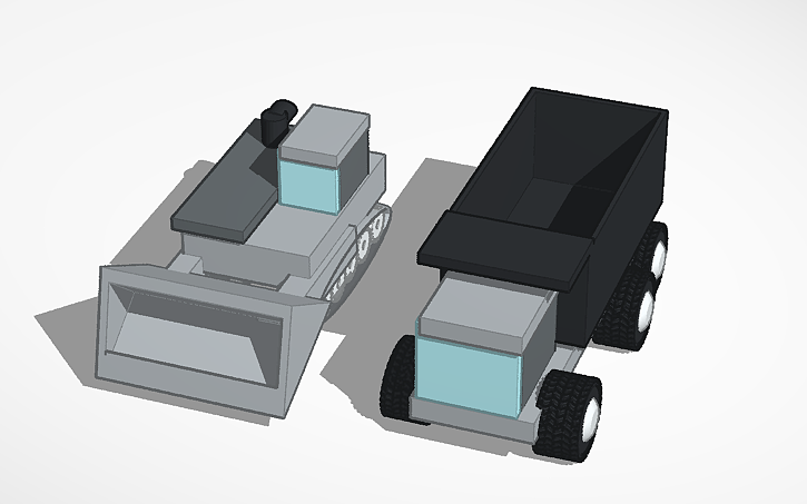 3D design mobil tambang - Tinkercad