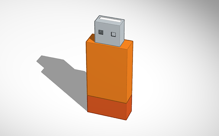 3D design USB Drive - Tinkercad