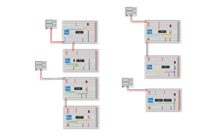 Circuit design not gate - Tinkercad