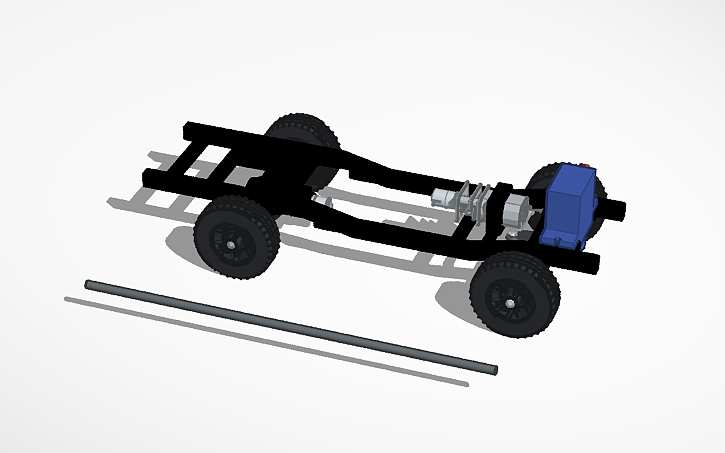 3d Design Rc Truck Chassis 1 25 1 24 Scale 2 Extendable Tinkercad