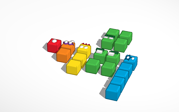 3d Design Numberblocks Blocks Tinkercad