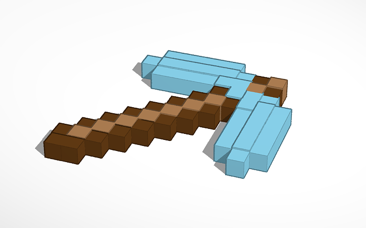 3D design Diamond Pickaxe | Tinkercad