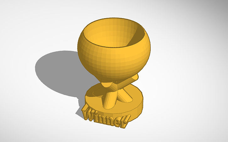 3D design Trophy - Tinkercad