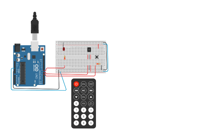 Circuit design Section 9.10: IR Remote - Tinkercad
