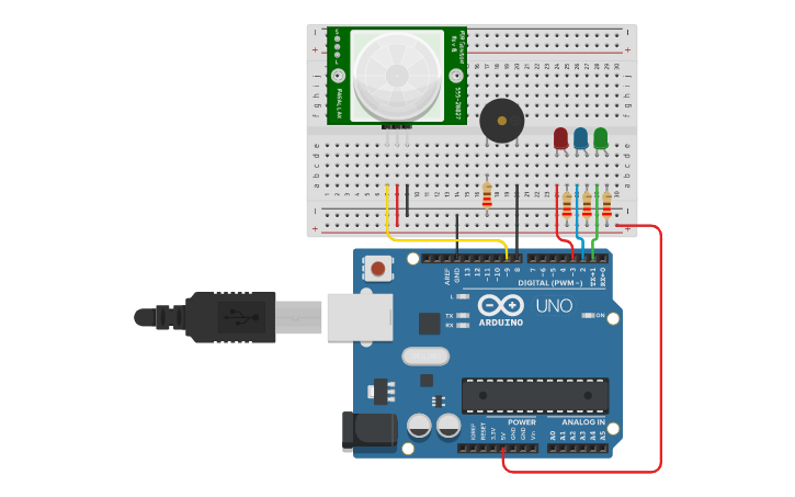 Circuit design Cry Baby - Tinkercad