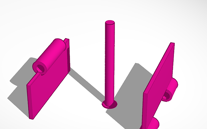3D design hinge drawing | Tinkercad
