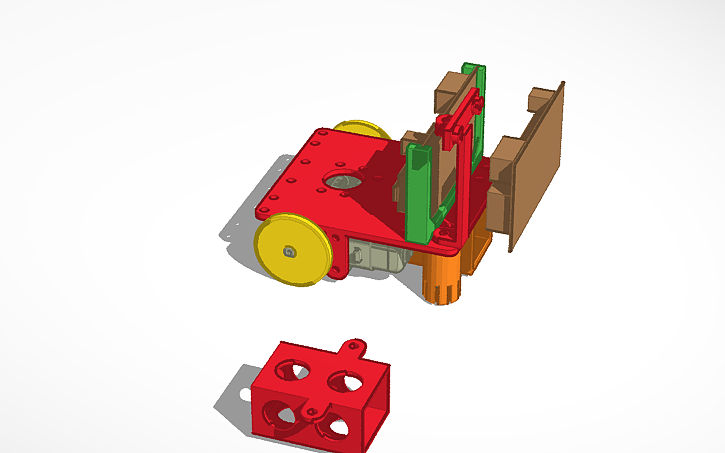 3D design TT Motor Universal Robot Platform 100mm | Tinkercad