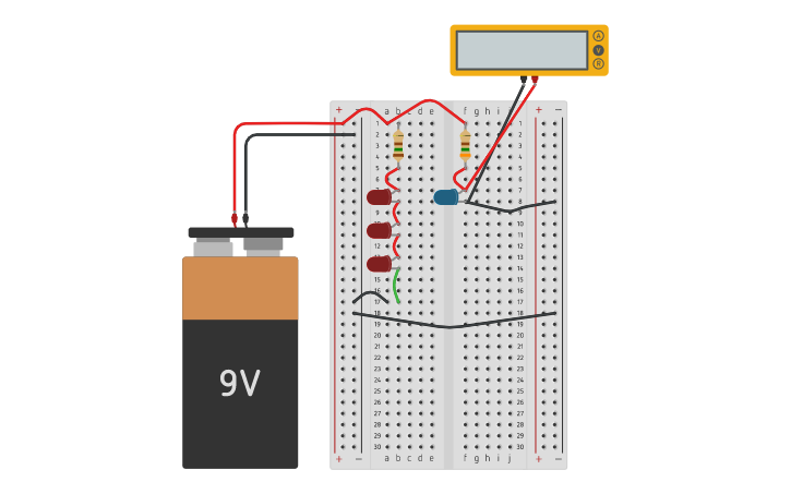 Circuit design Exercicio 3A - Matheus Giuliano | Tinkercad