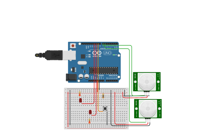 Circuit design ALARMA | Tinkercad