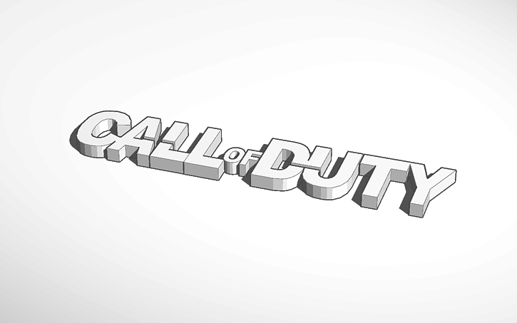 3D design Call Of Duty - Tinkercad
