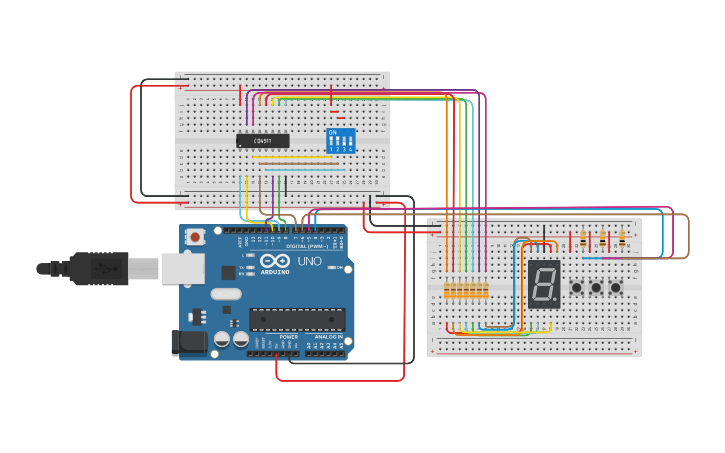 Circuit design DESAFIO 33 | Tinkercad