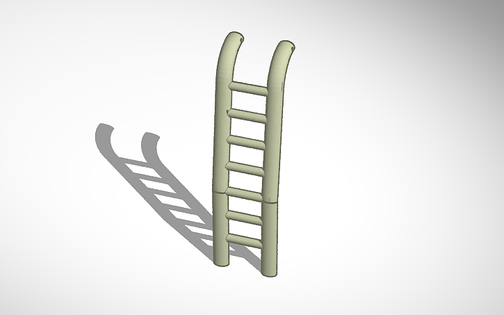 3D design FORD BRONCO back or side ladder - Tinkercad