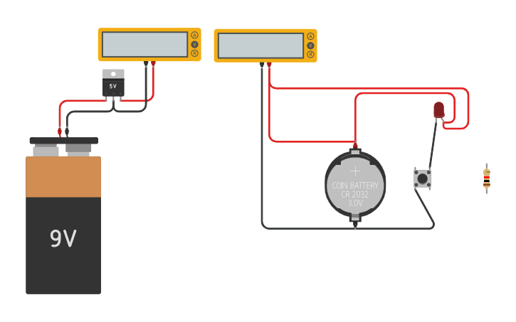 Circuit Design 2 Voltage Regulator And Resistor Tinkercad