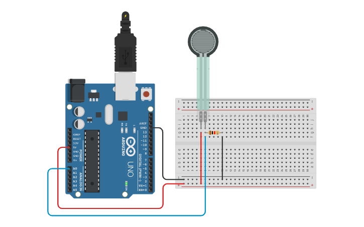 Circuit design FSR-61070004 - Tinkercad