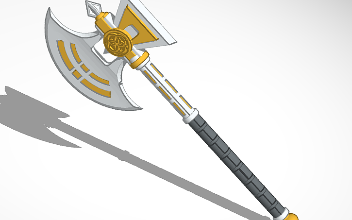 3D design An Arcadian Battle Axe - Tinkercad
