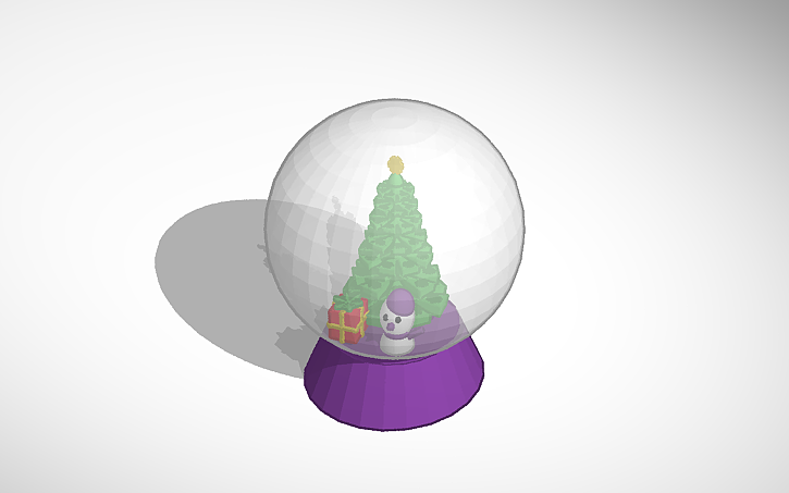 3D design glass ball - Tinkercad