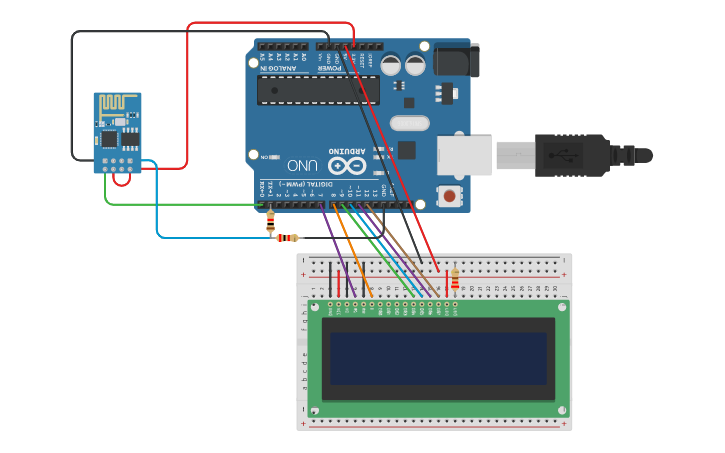 Circuit Design Esp8266 And Display Tinkercad