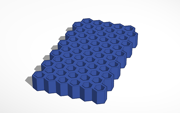 3D design bee honeycomb - Tinkercad