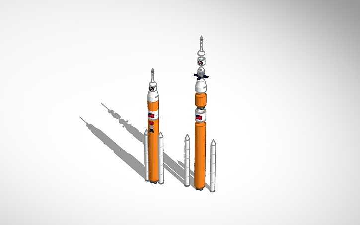 3D design SLS Block 1b - Tinkercad