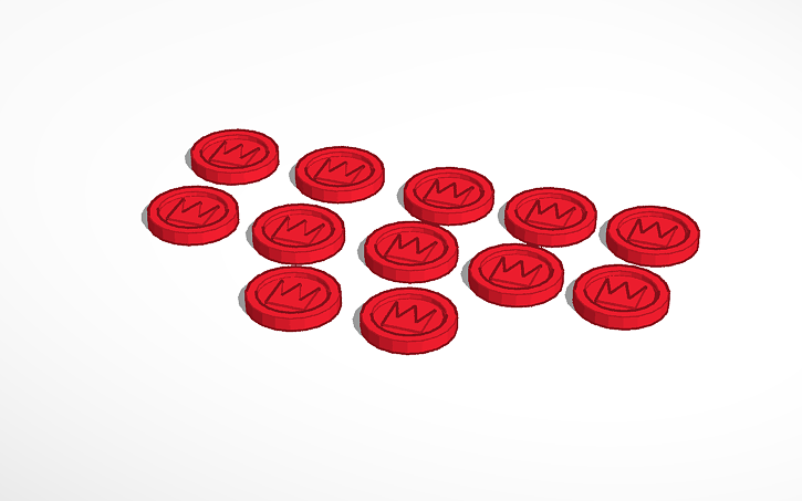 3d Design Checker Pieces Tinkercad