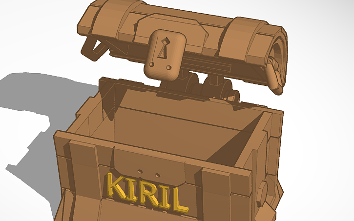 3D design chest - Tinkercad