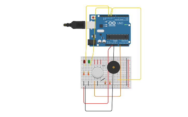 Circuit Design Exercise 2 3 Gas Detection Tinkercad