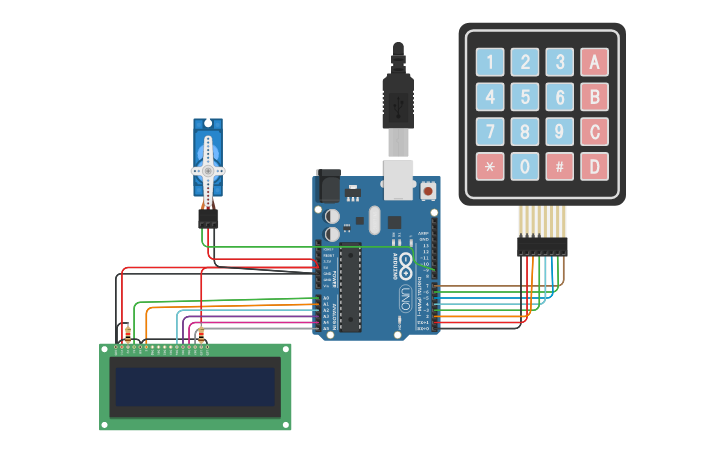 Circuit design PROJET ARDUINO JEUDI - Tinkercad