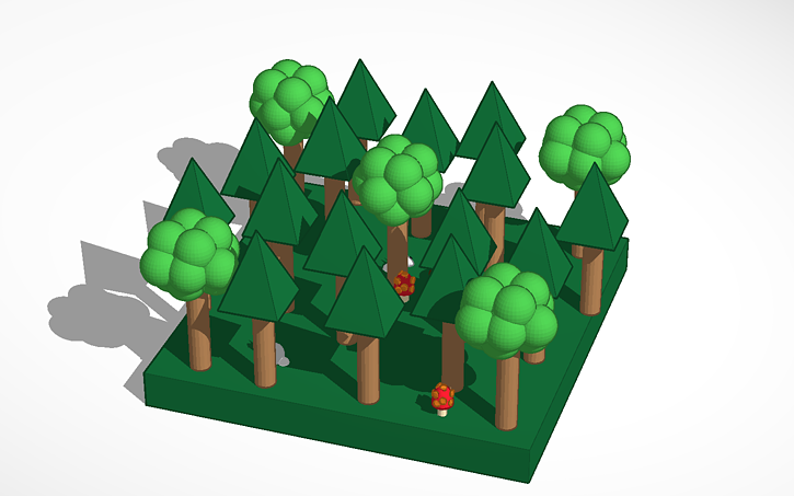 3D design Forest With Rabbits | Tinkercad