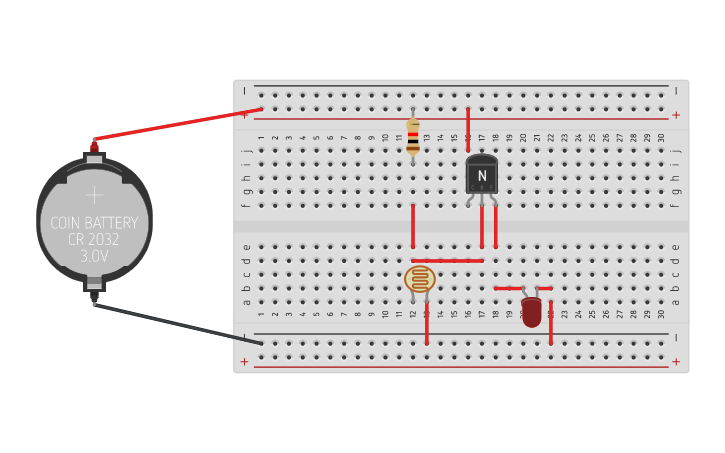 Circuit design Emergency street light circuit | Tinkercad