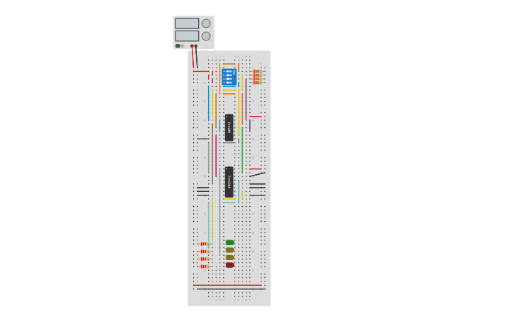 Circuit design 2BitMultiplierUsingANDgateW/Adder - Tinkercad