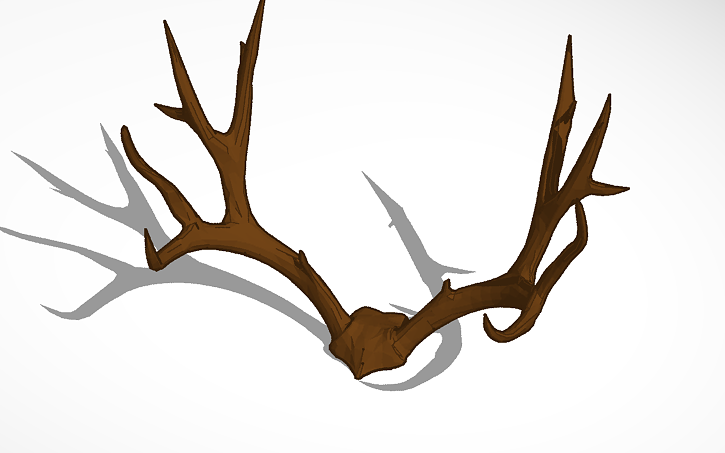 3D design Copy of deer horns - Tinkercad