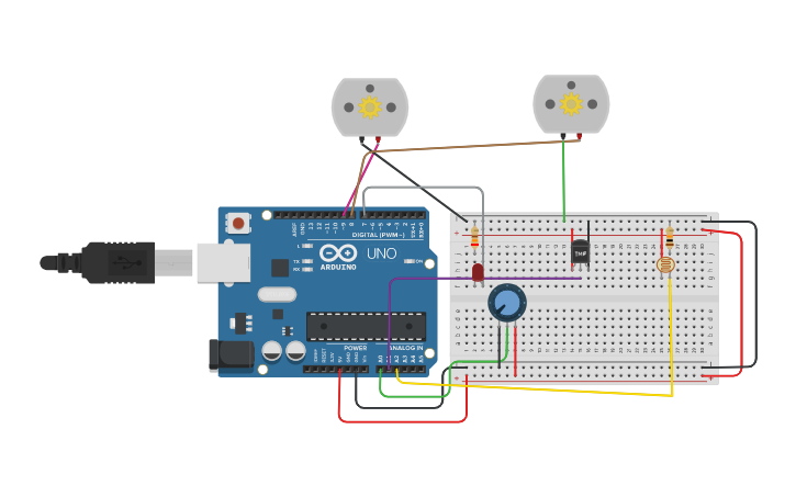 Circuit design Invernadero Automatizado - Tinkercad