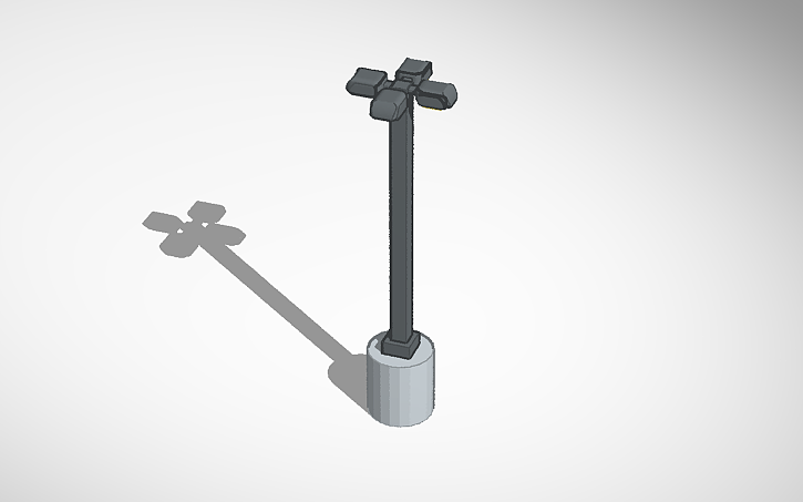 3D design Light Pole - Tinkercad