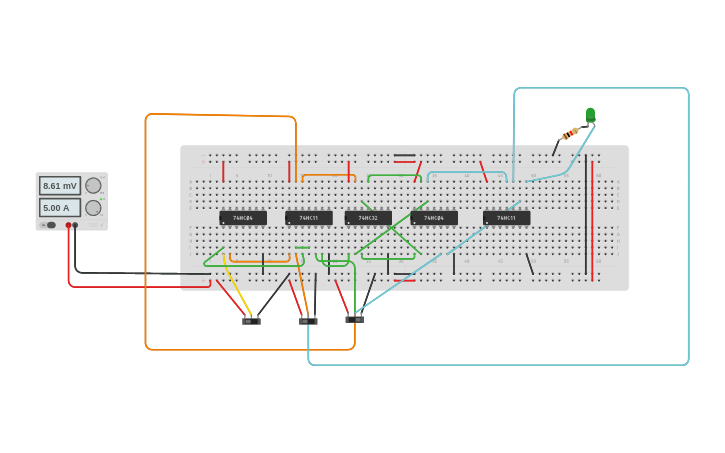 Circuit design RAM - Tinkercad