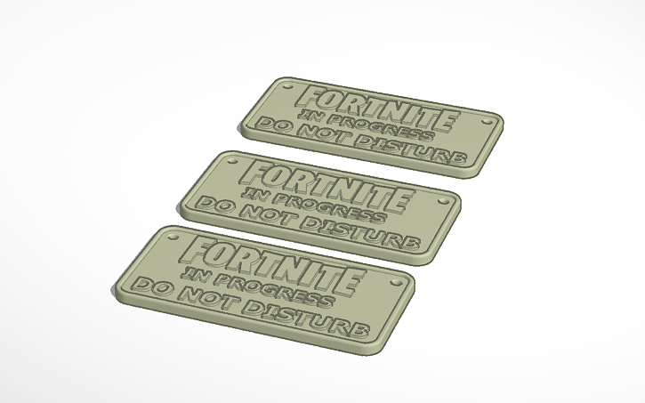 3D design Fortnite xD - Tinkercad