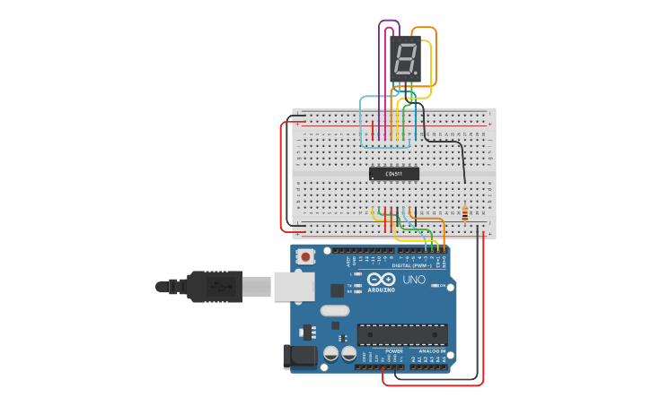 Circuit Design Arduino Countdown Tinkercad 6018