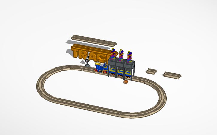 3D design word world train - Tinkercad